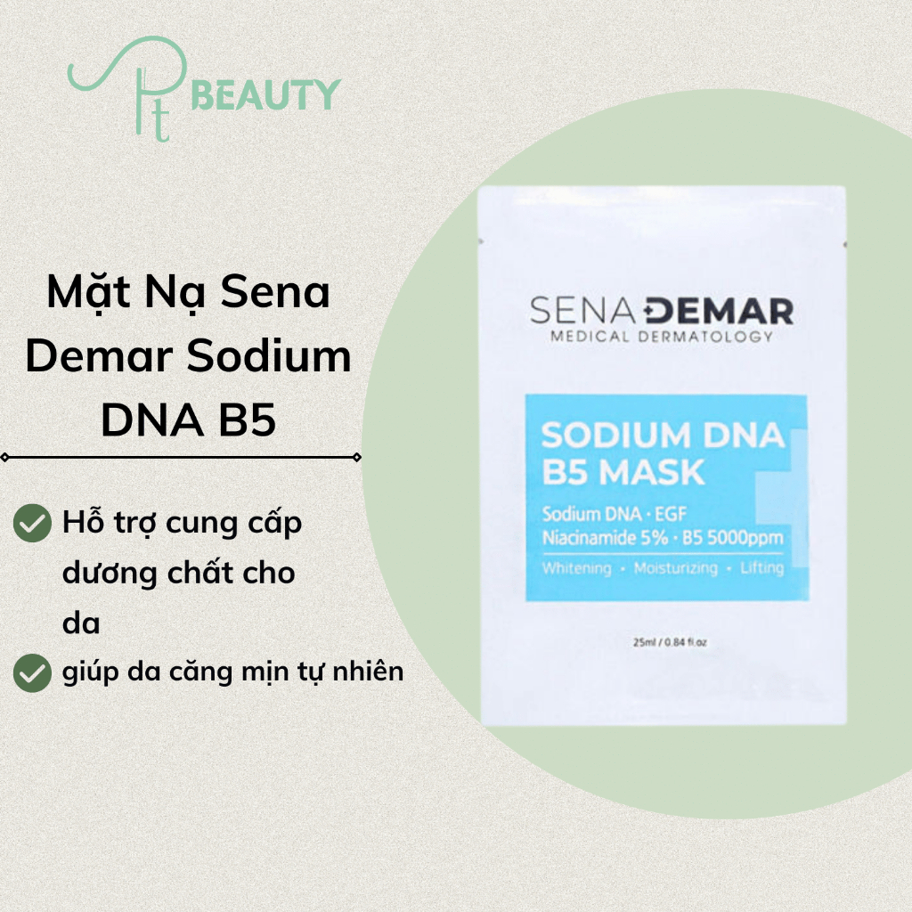 Sena Demar Sodium DNA B5 Moisturizing and Restoring Mask 25ml - 1 piece ...