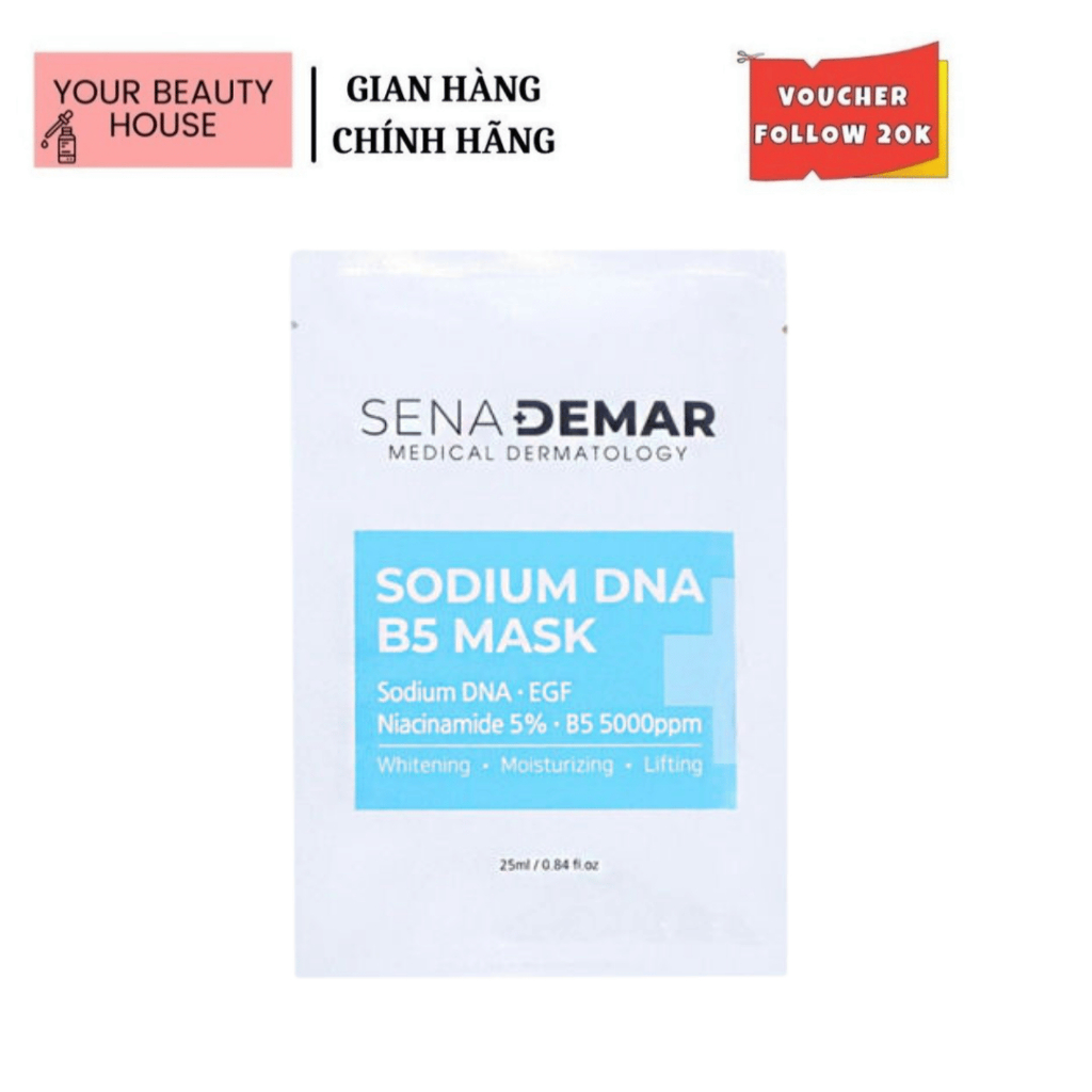 [Sena Demar] Sodium DNA B5 mask for moisturizing, restoring skin ...