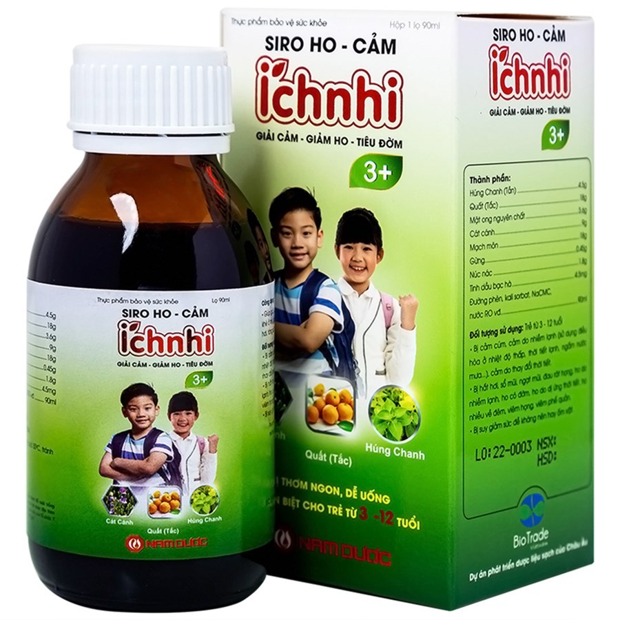 Ich Nhi Syrup Helps To Cool - Reduce Cough - Cough - Sputum Digestion ...