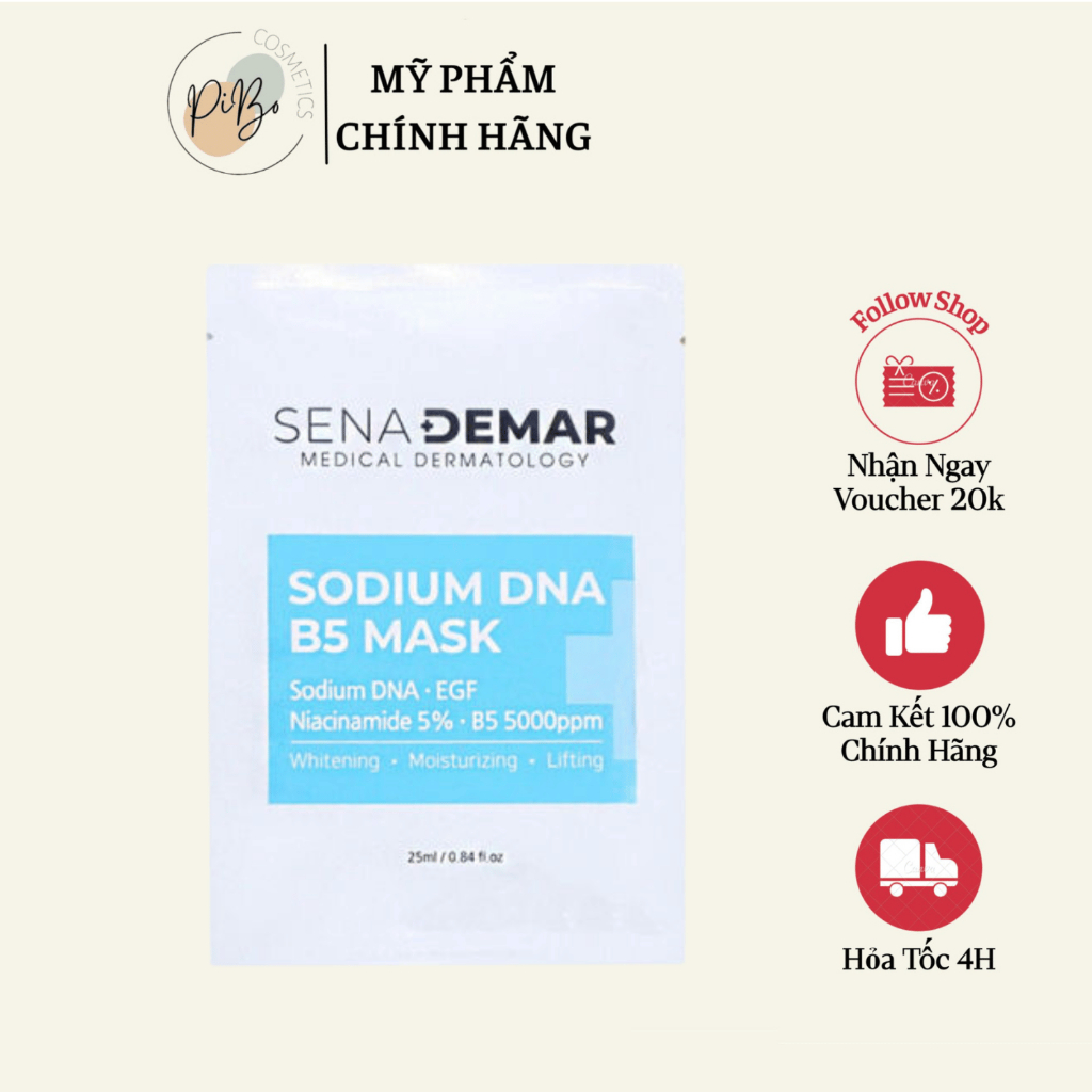 Sena Demar Sodium DNA B5 Korean Mask 25ml - 1 piece retail | Shopee ...