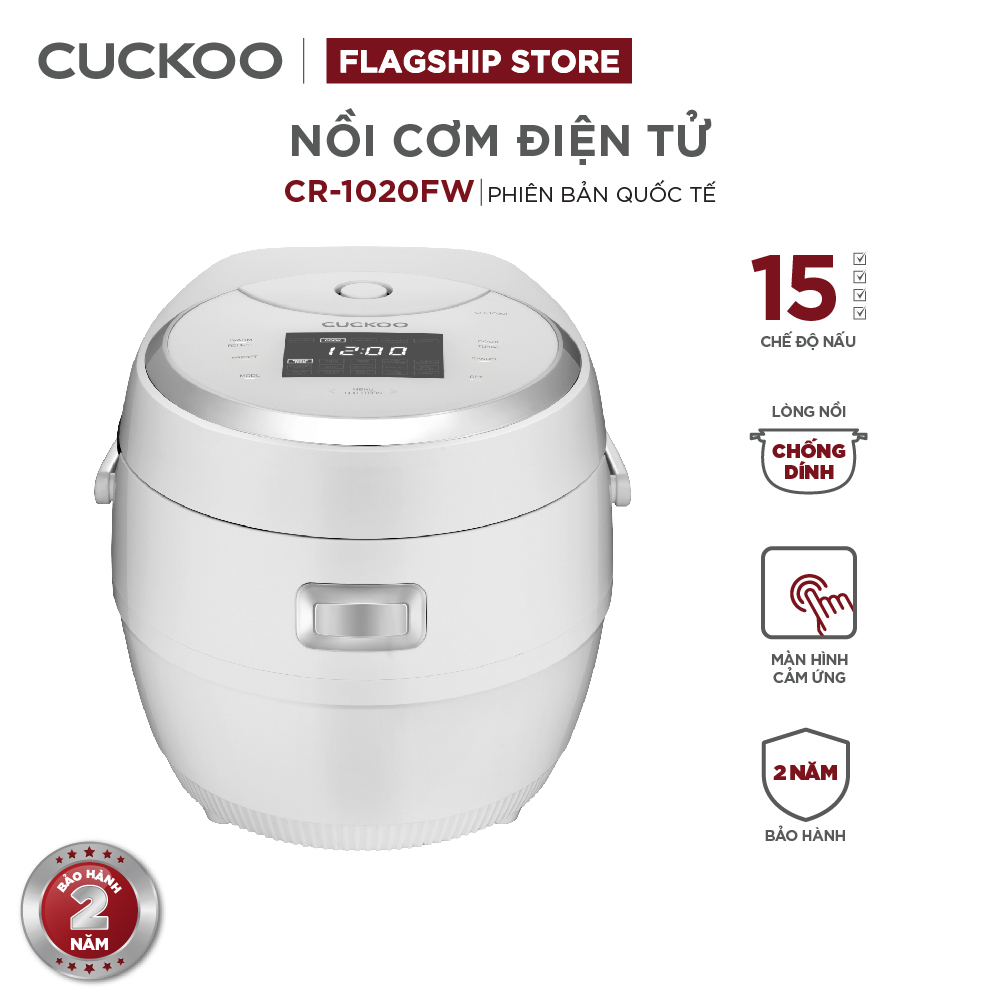 Cuckoo 1.8L electronic rice cooker CR-1020F - LED control panel - Non ...