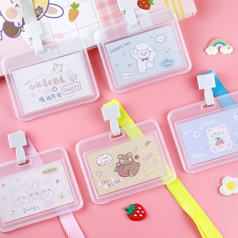 [Strap + Hard Plastic Name Tag] Name Tag / Plastic Name Tag Strap ...
