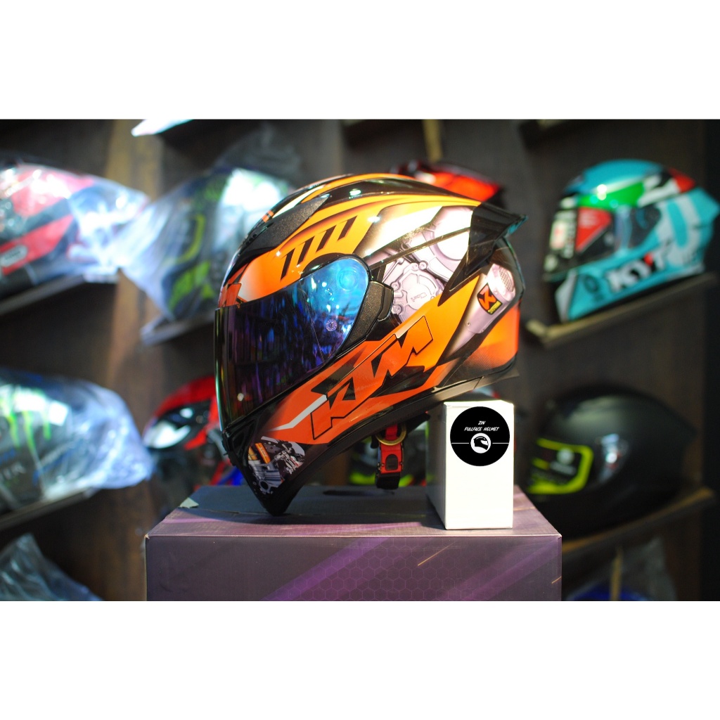 Fullface Royal m138 KTM orange helmet | Shopee Malaysia