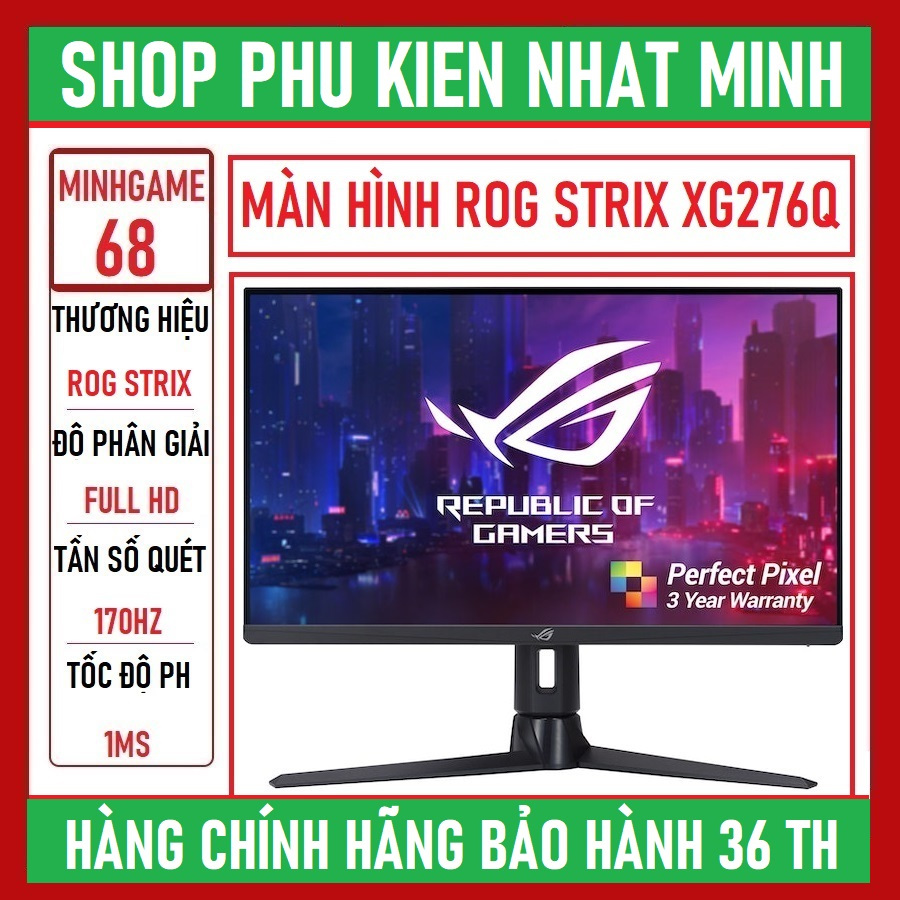 Asus ROG Strix XG276Q 27" IPS 170Hz Gsync Screen genuine gaming ...