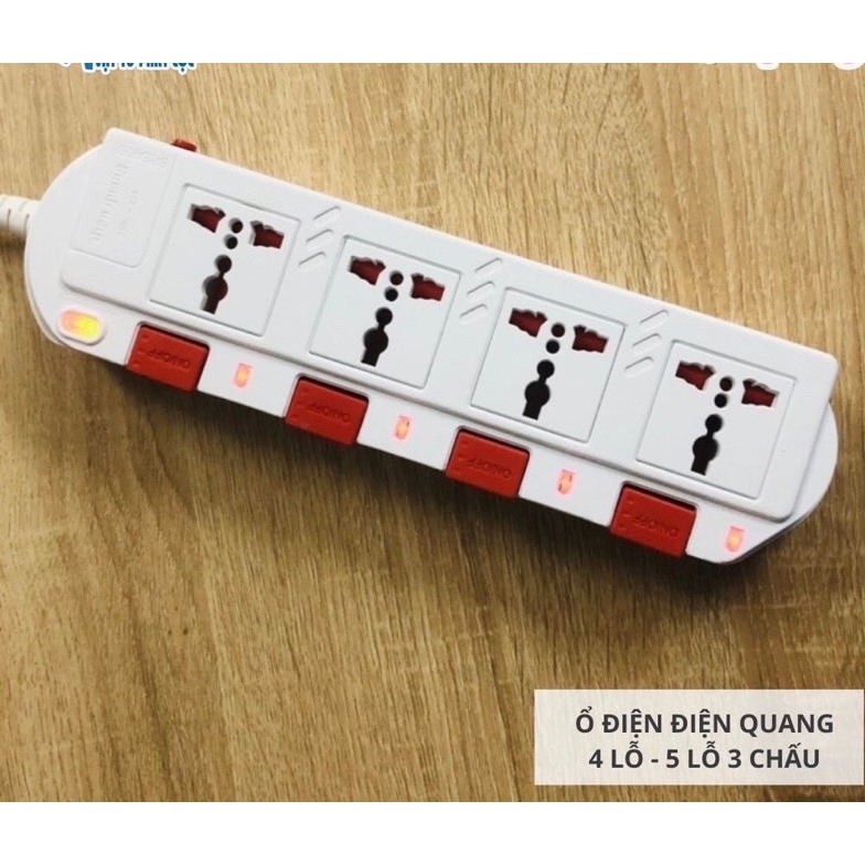 4-pin 3-Pin Optical Power Socket 5m, Multi-Purpose Power Outlet 2500W ...