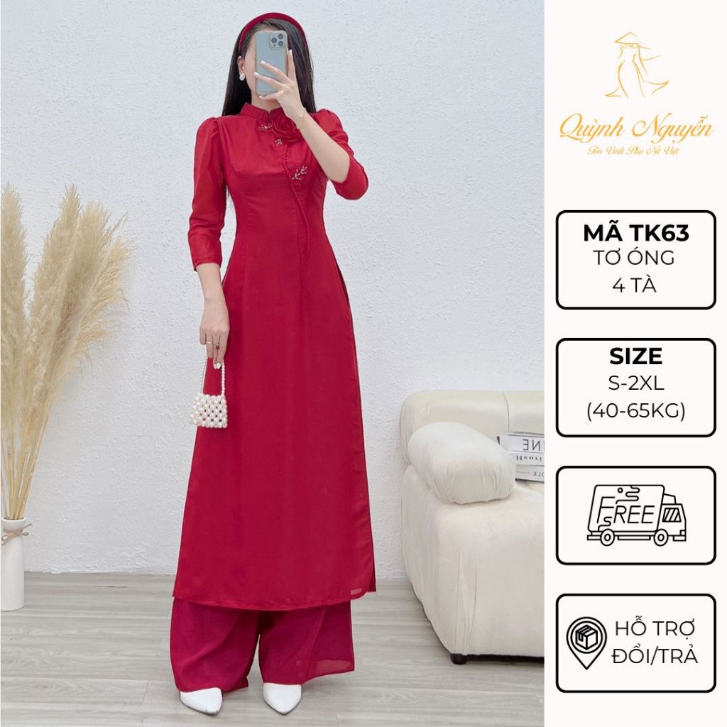 Innovative Ao Dai Quynh Nguyen Ao Dai For Women Ao Dai, Innovative Silk 4 Flaps With Embossed ...