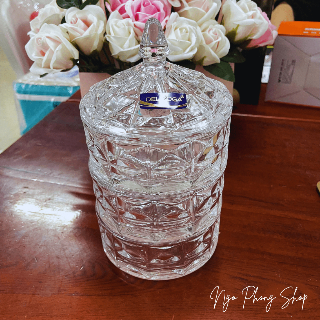 Deli Bright glass jam jar set, Deli Bright 3-layer glass jam jar set ...
