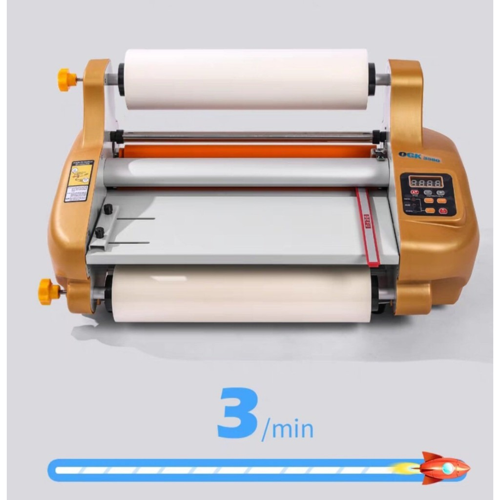 Laminating Machine 3 In 1 Size A3 OGK-3580 With Adjustable Lamination ...