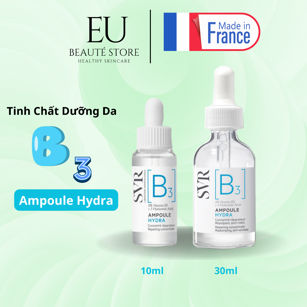 Svr B3 Ampoule Hydra Moisturizing, Preventing Wrinkles & Restoring Serum 10ml, 30ml | Shopee ...