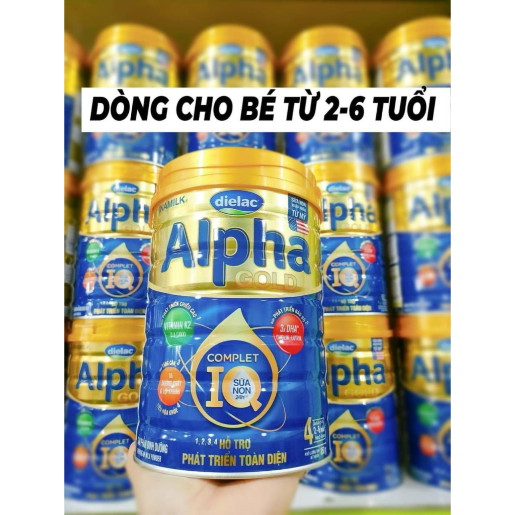 Vinamilk Dielac Alpha Gold 4 Powdered Milk - 850g Tin Box | Shopee Malaysia
