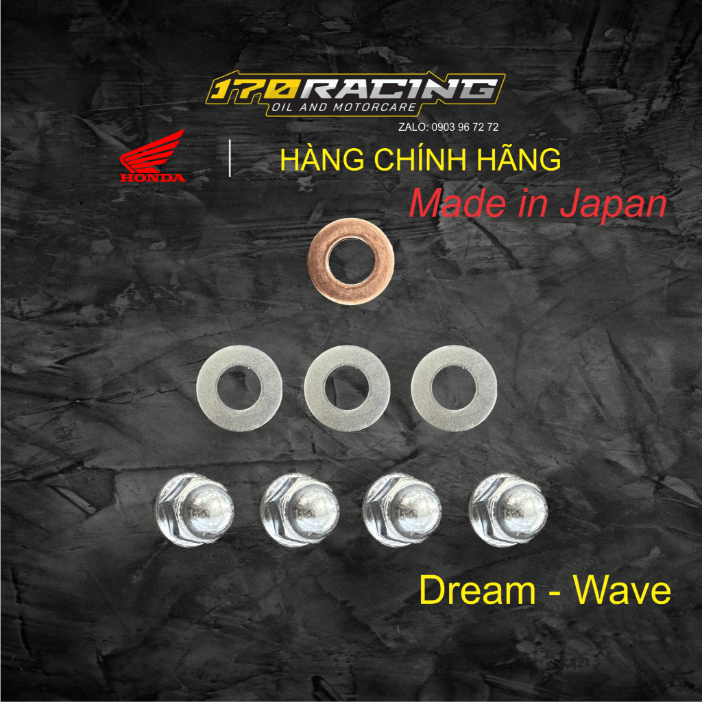 Combo - Dream, Wave zin Cow Head Screw Set - Genuine Honda Japan ...