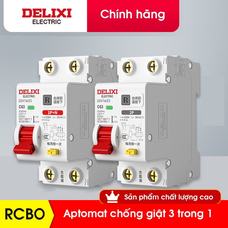Cb Anti-Shock 1 Phase New Model DELIXI - Anti-Electric Shock P 16A, 20A, 32A, 40A, 63A, Anti ...