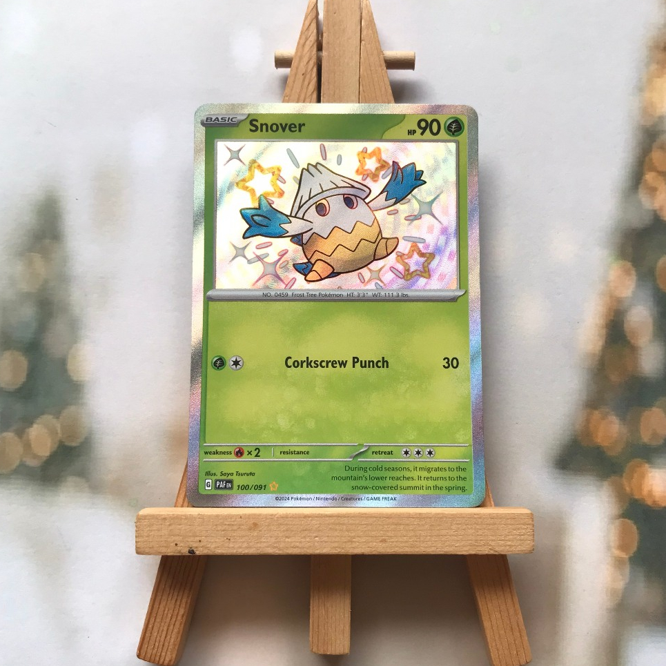 Pokemon Snover 100/091 Picture Card - Shiny Rare English Card | Shopee ...