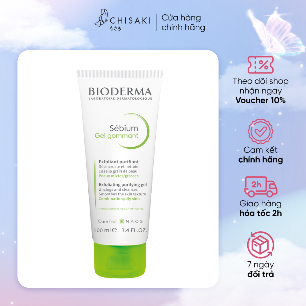 Bioderma Sebium Gel Gommant Exfoliating Gel for Oily and Combination ...