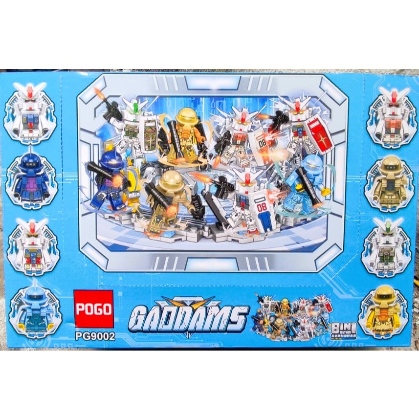Pogo PG9002 logo assembly toy gundam mech robot character from mini ...