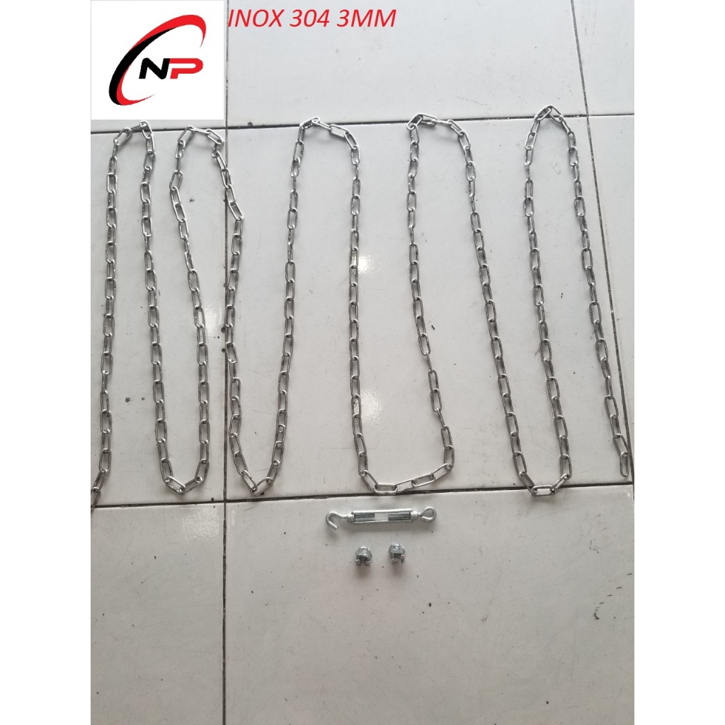 Hcm Combo 304 3mm Stainless Steel Clothes Drying Chain With 1 Trimmer ...
