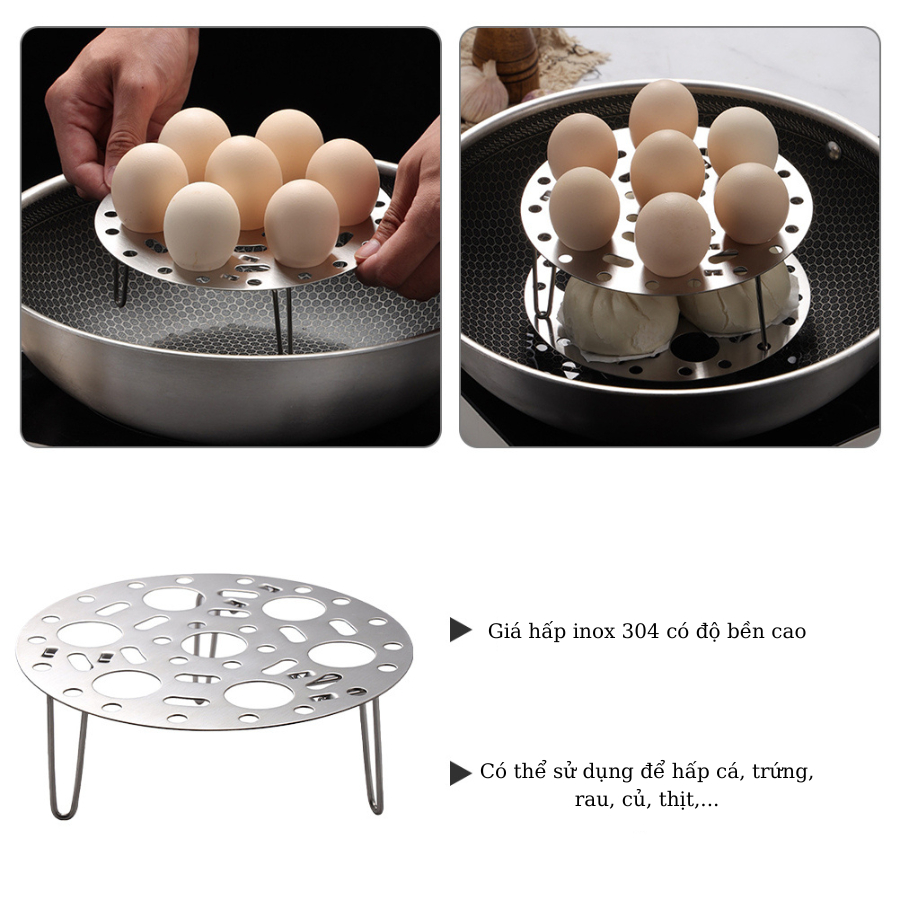 Super Chef folding foot steamer, 304 stainless steel (SC-MFT1707 ...