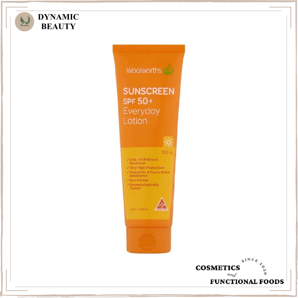 Woolworths sunscreen spf 50+ everyday lotion 100ml from Australia ...