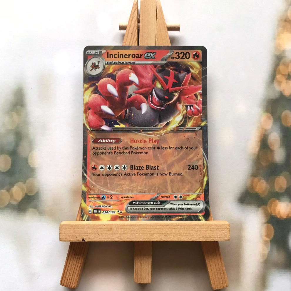 Pokemon Card Incineroar ex 034/162 - Scarlet & Violet: Temporal Forces ...