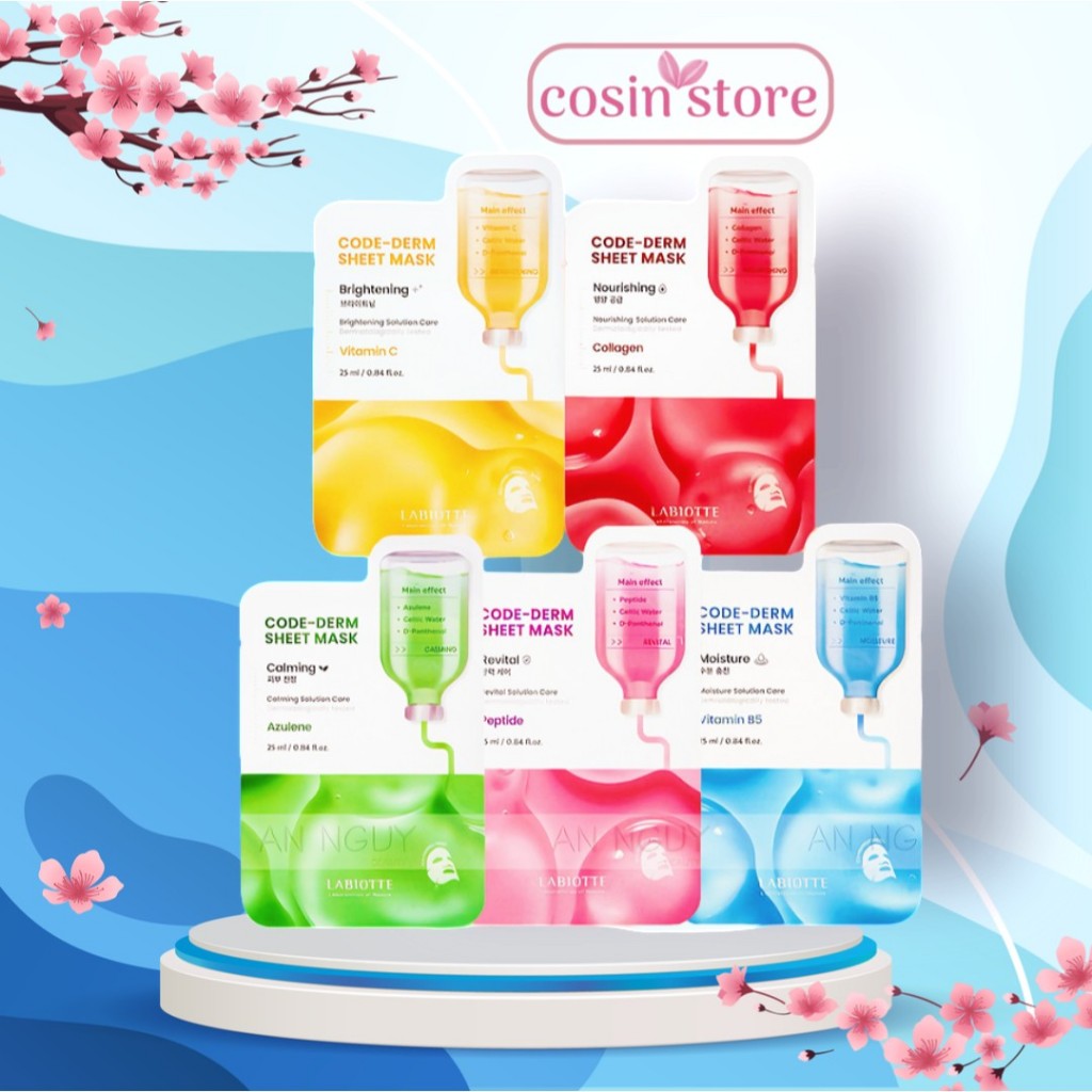 1 piece of Korean Labiotte Skin Care Mask 25ml in many colors at Cosin ...