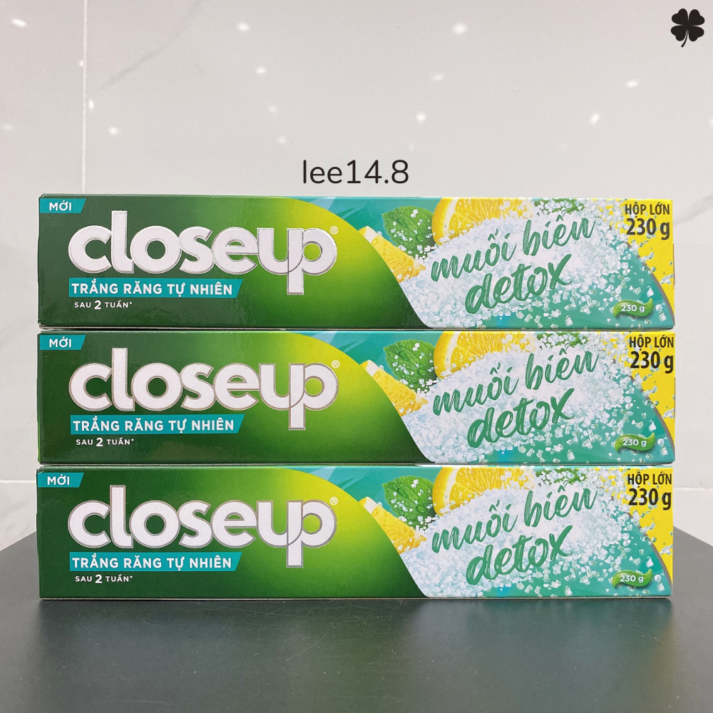 Combo 3 Closeup Toothpaste Sea Salt Detox White Teeth 230g | Shopee ...