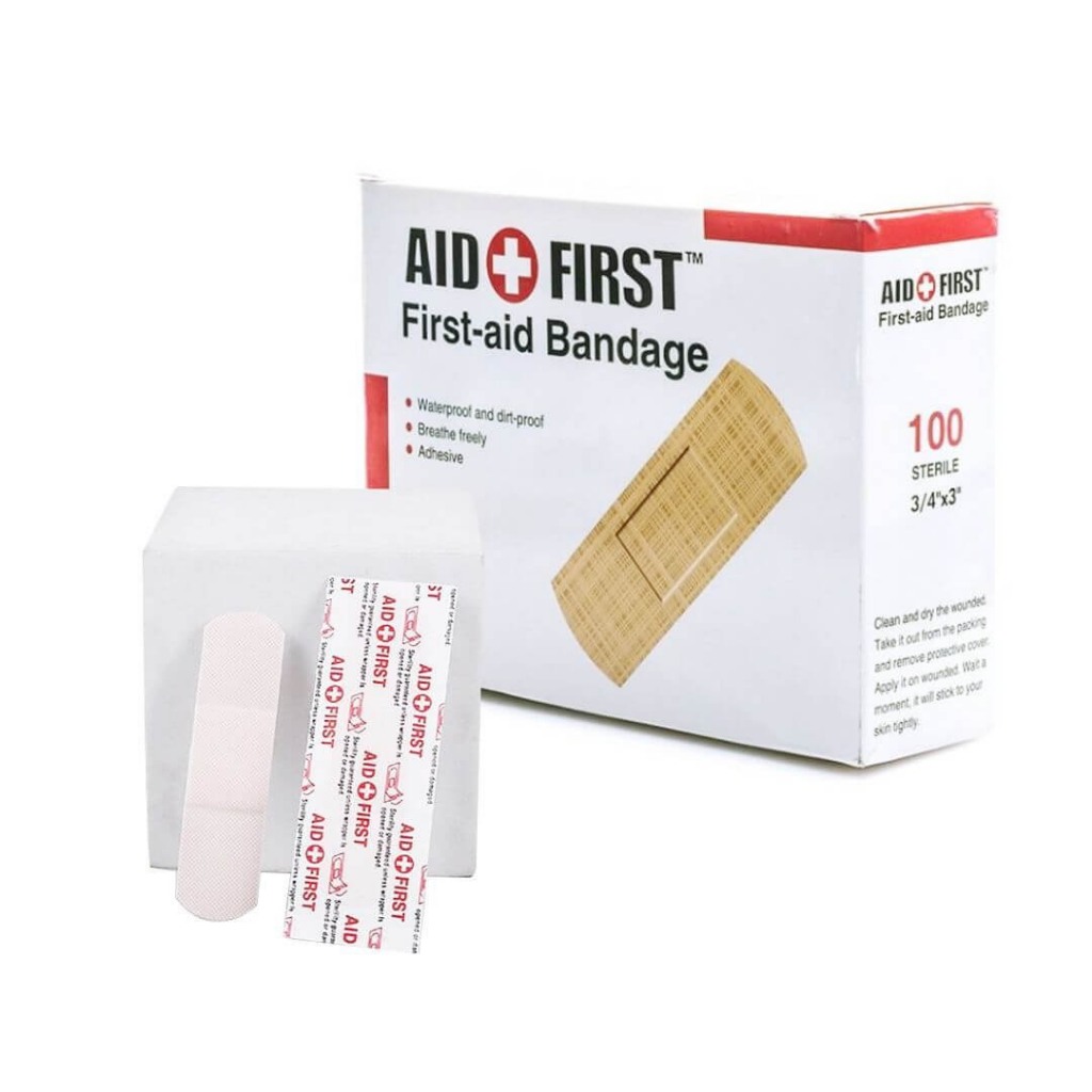 Aid+first BANDAGE _ HIGH ADHESIVE, WATERPROOF_BOX OF 100 PIECES ...