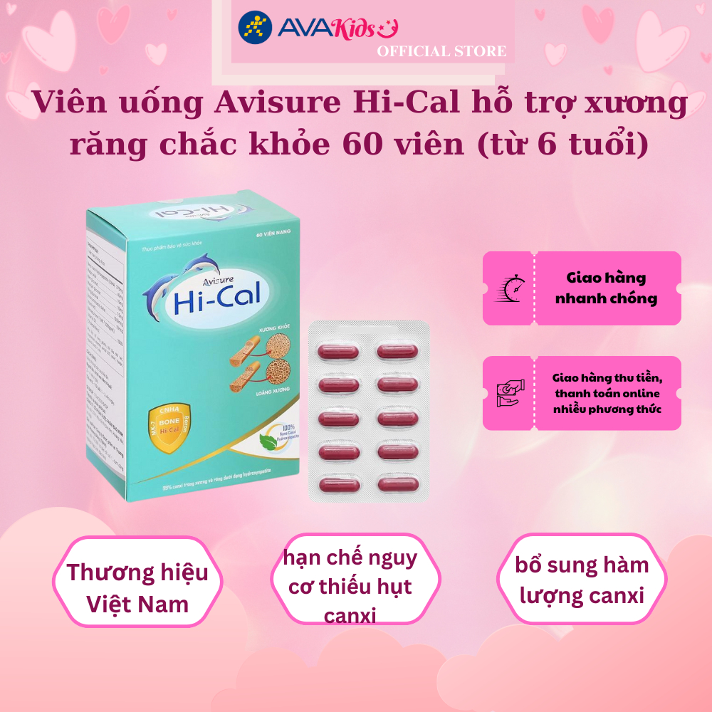 Avisure Hi-Cal oral tablet supports healthy bones and joints 60 tablets ...