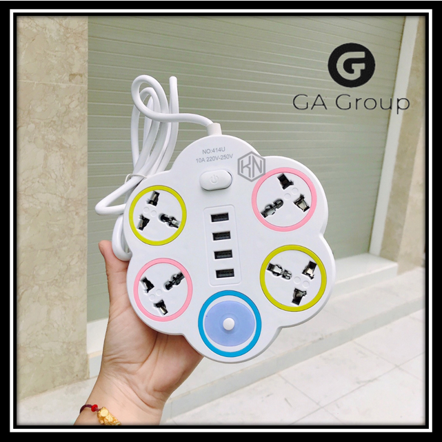 Multi-purpose Flower Socket 4 USB Ports | Shopee Malaysia