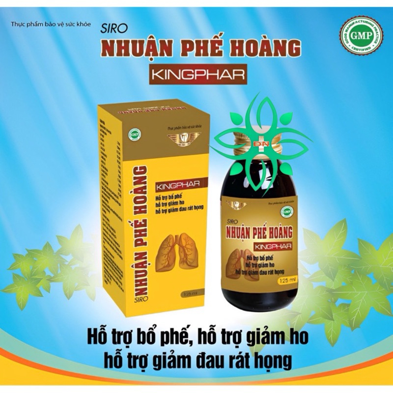 Kingphar Hoang Lax Syrup, 125ml bottle, helps to nourish the throat ...