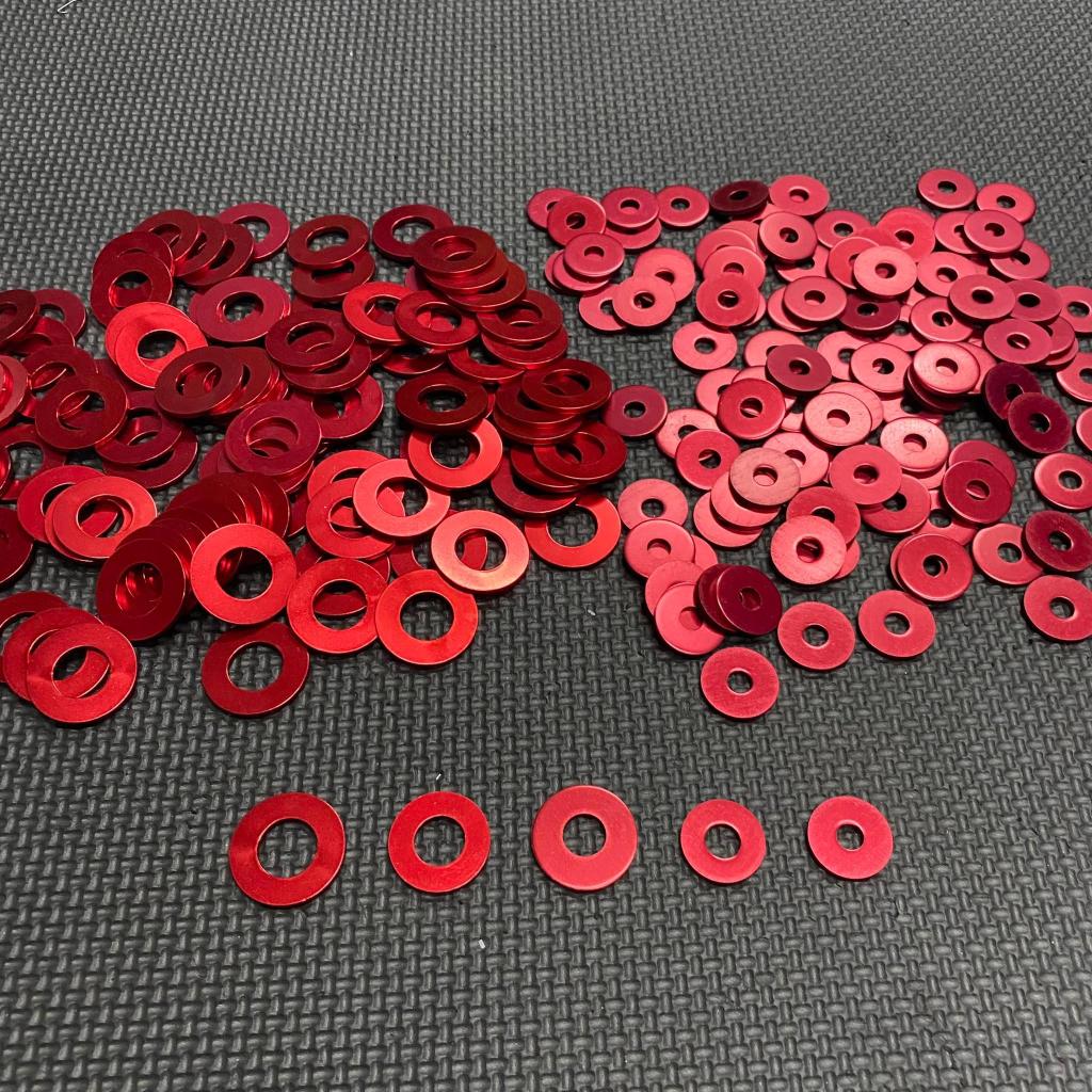 (Combo 10-20pcs) Plain red temple feathers 4mm 5mm 6mm fairing, machine ...