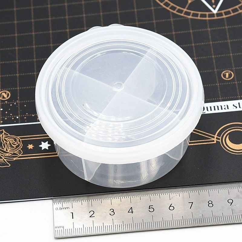 Set of 5 laminated plastic boxes with 4 compartments 50g | Shopee Malaysia