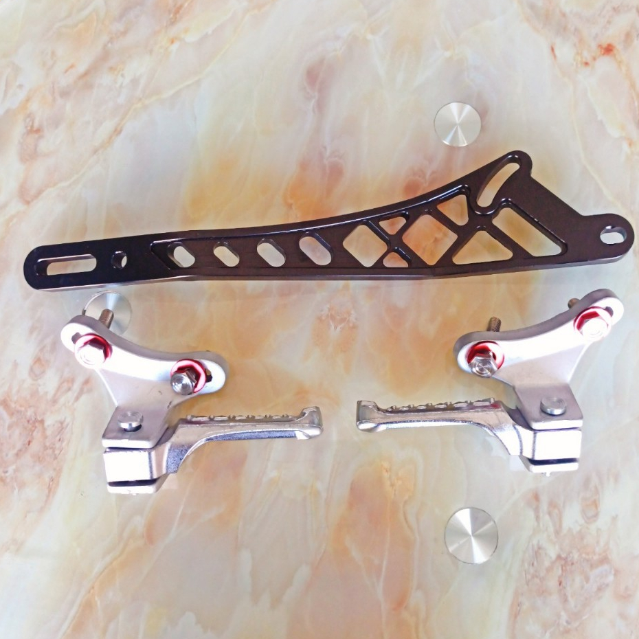 Combo Rear Footrest Set With Hybrid Code With pas To Hang The Bonnet ...