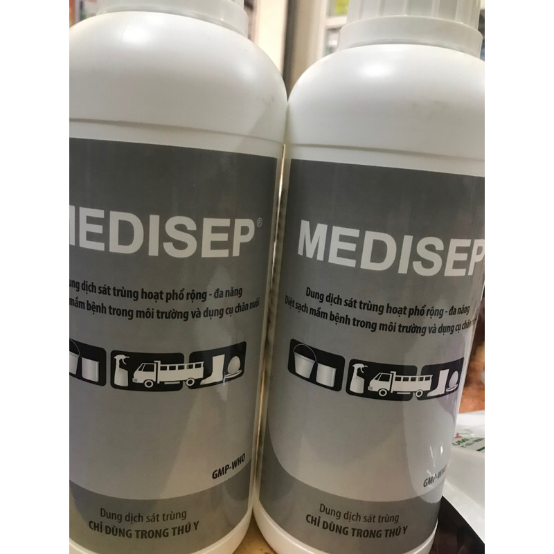 Medisept 1 liter bottle of multi-purpose broad-spectrum antiseptic ...