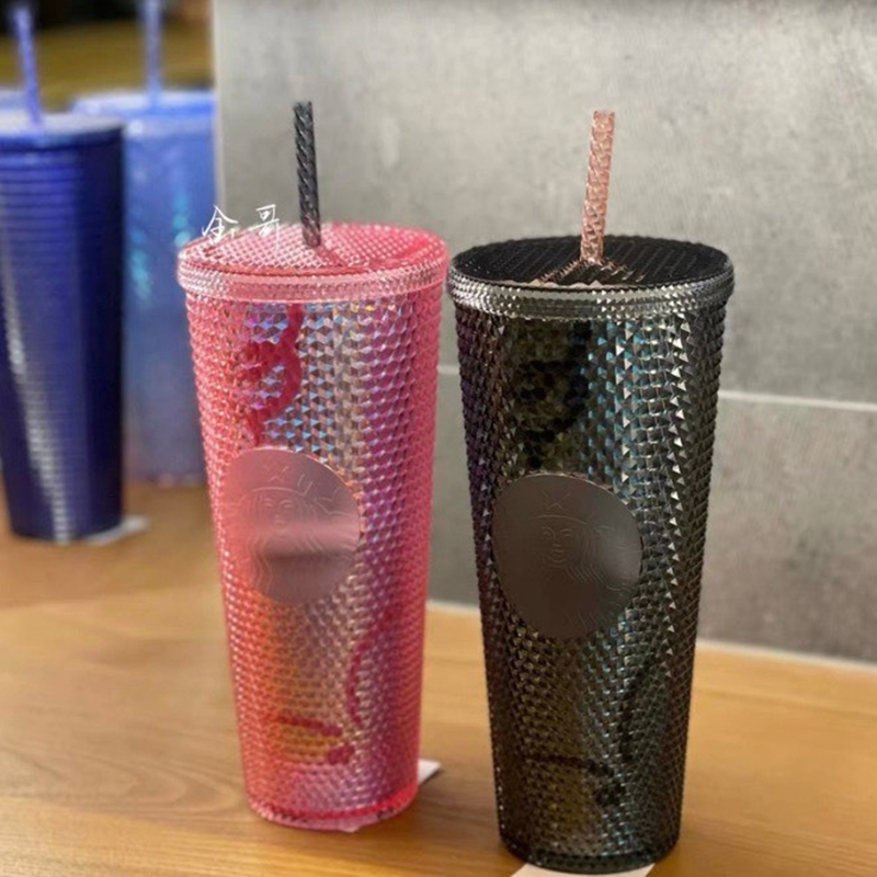 Starbucks BlackPink Cup 710ml 2 Black Pink fullbox With Straw | Shopee ...