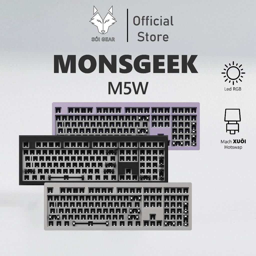 [HN - Hcm EXPRESS] Monsgeek M5W Mechanical Keyboard KIT | 3modes ...