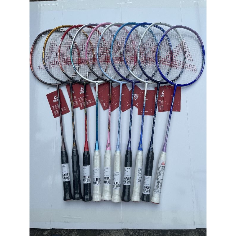 Genuine peak max badminton racket 10.5 kg, pre-tensioned 9kg, comes ...