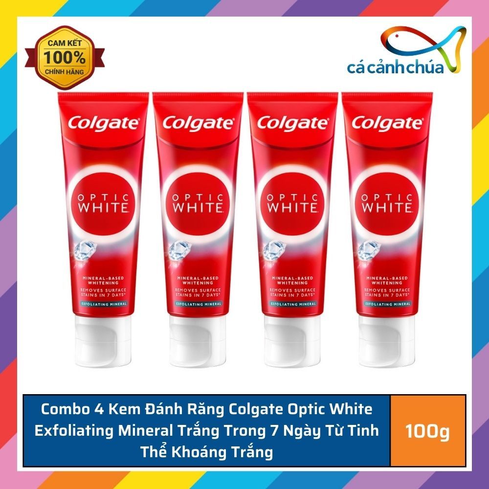 Colgate Optic White Exfoliating Mineral Toothpaste for Shiny Teeth from ...