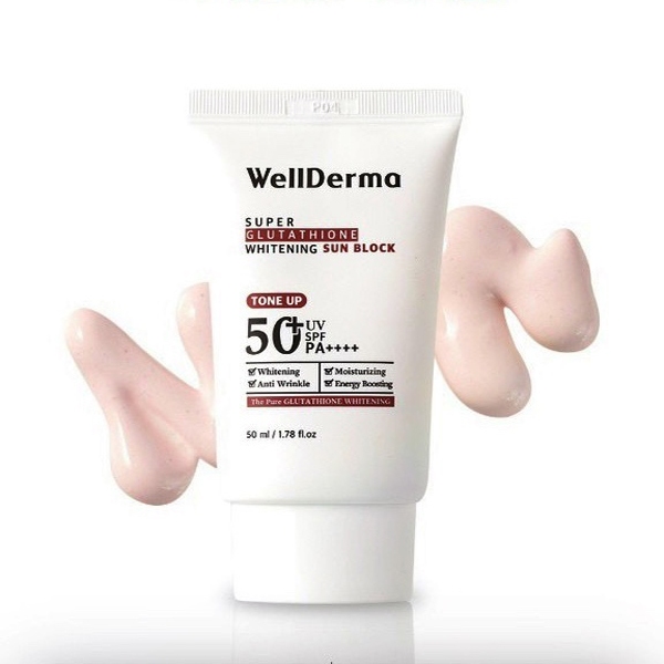 Wellderma Super Glutathione Whitening Sun Block Tone Up SPF50+ PA ...