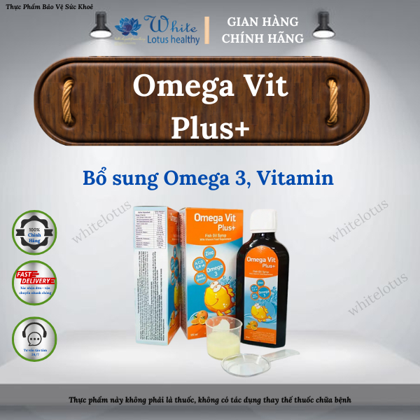 Omega Vit Plus+ Fish Oil Syrup – Omega3, Vitamin and Mineral Supplement ...