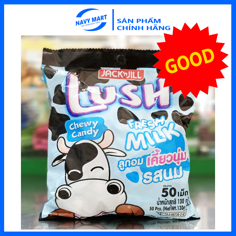 Fresh Milk Flavored Chewy Candy Lush Brand Pack 130g Thailand | Shopee ...