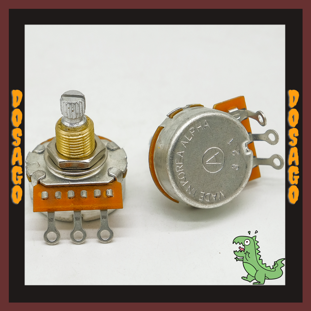 Genuine Alpha pot - Extremely Good guitar Resistance Variation, Gold ...
