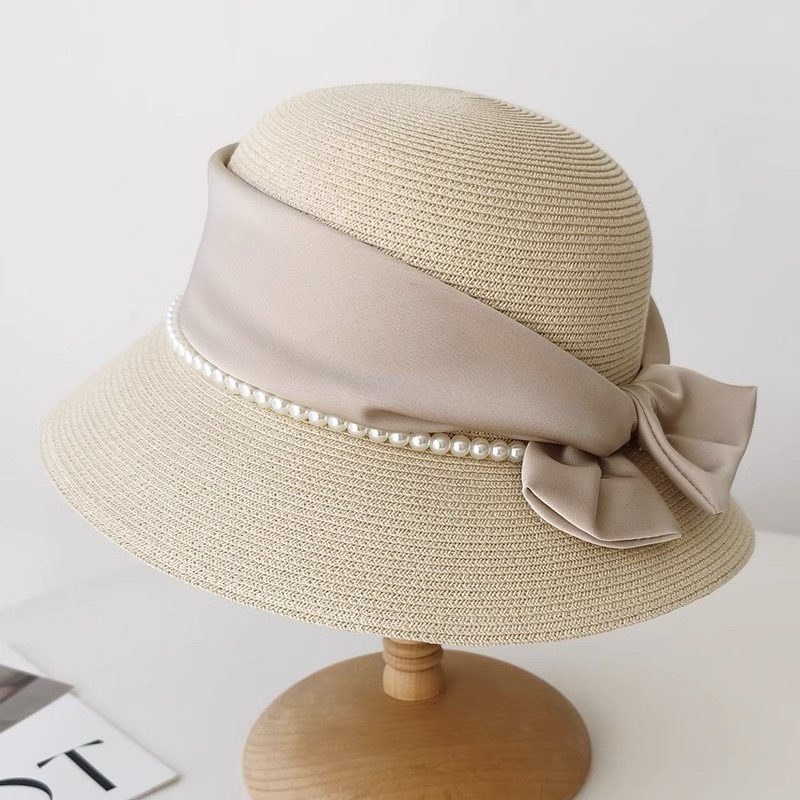 Sedge hat with silk belt, thick, beautiful, genuine quality | Shopee ...