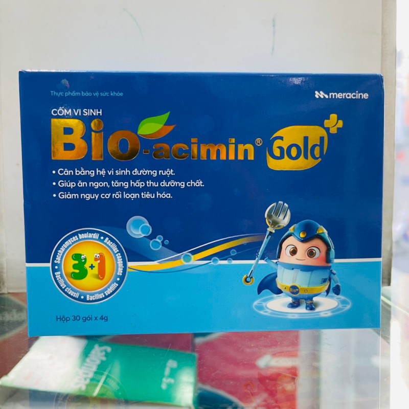 Bio-acimin Gold microbial cereal - 30 packs x 4g - balances microflora ...