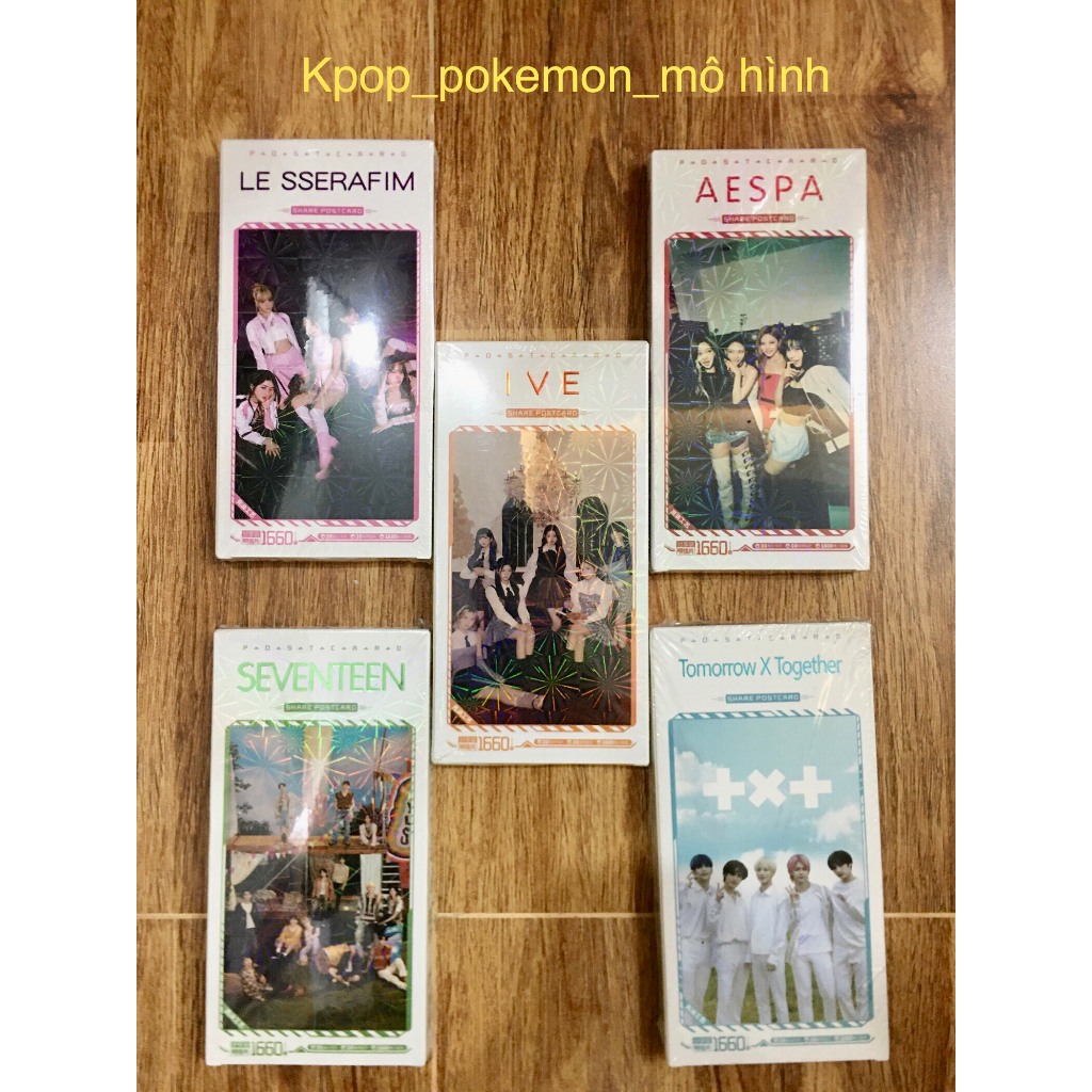 (Real Photo) unoff postcard box of kpop groups - 30 postcards + 30 lomo ...