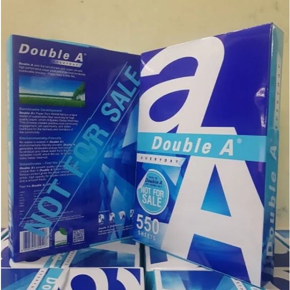 Carton Of 5 Double A4 Paper ram 80gsm 550 Sheets | Shopee Malaysia
