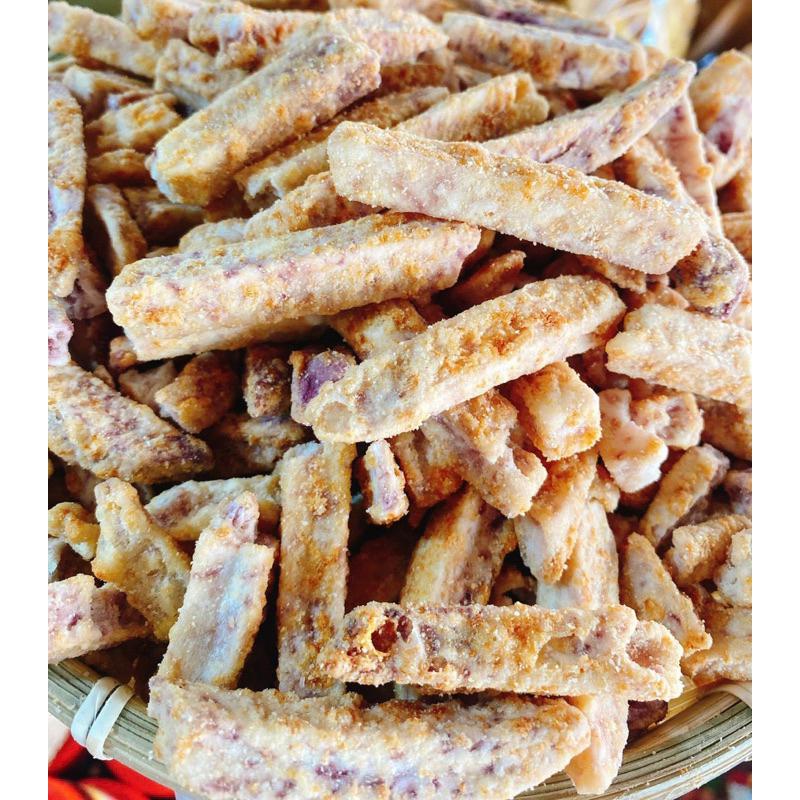 Dried taro strips with crab egg flavor 250G bag | Shopee Malaysia