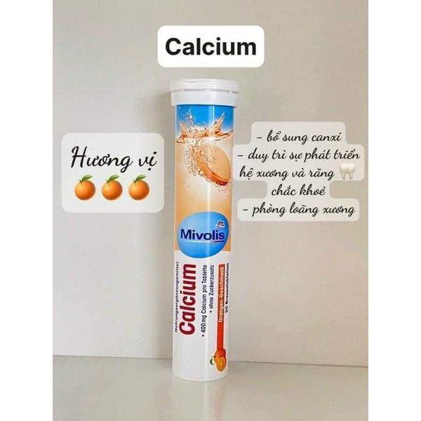 Orange flavor Calcium effervescent tablets 20 tablets 82 g (Mivolis ...