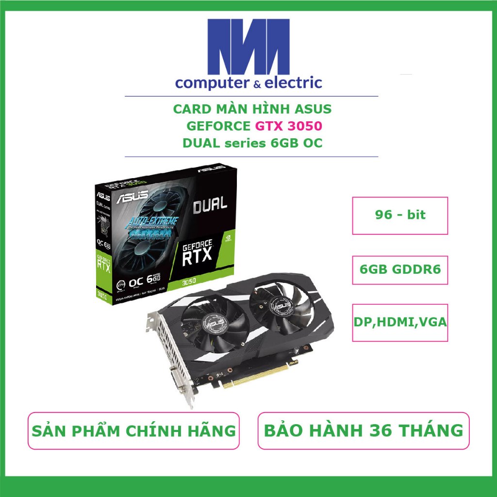 Asus DUAL RTX 3050-6GB MONITOR CARD | Shopee Malaysia
