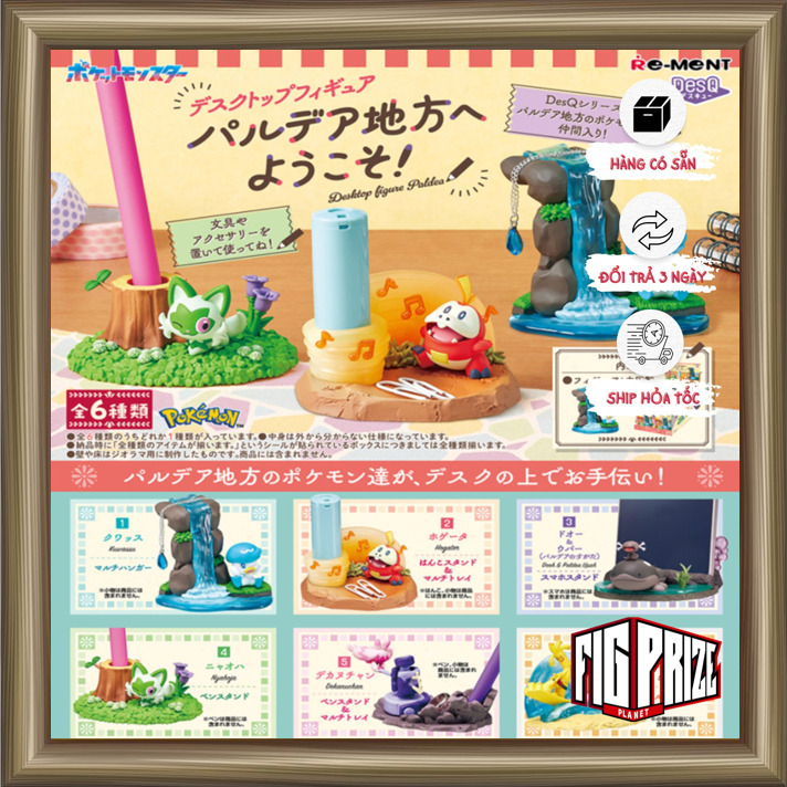 Pokemon Welcome to the Paldea region Set DesQ Desktop Figure - Re-Met ...