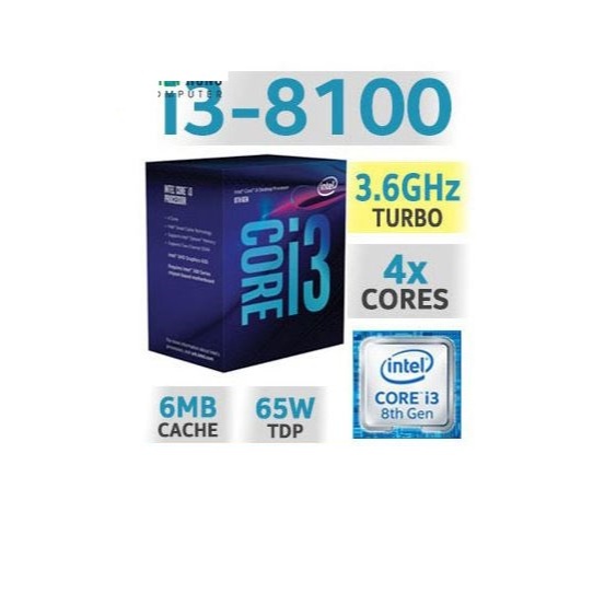 Intel Core i3-8100 CPU Processor (3.6GHz/6M/Coffee Lake) | Shopee Malaysia